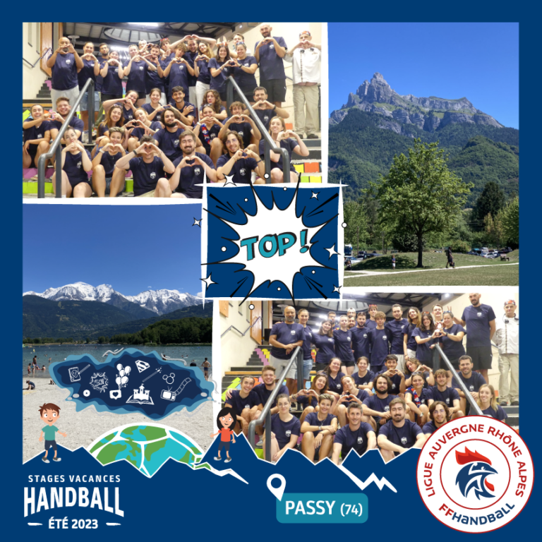 Stages Vacances Été 2023 | Clap de fin pour le stage de Passy ! | Ligue Aura Handball